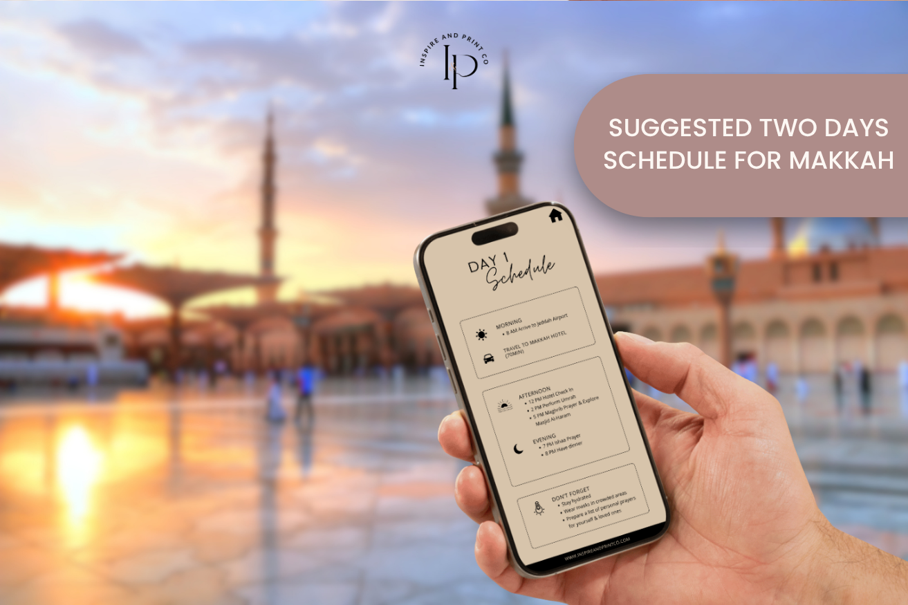 Free Umrah Starter Pack – Checklist, Duas, & Itinerary - InspireAndPrintCo