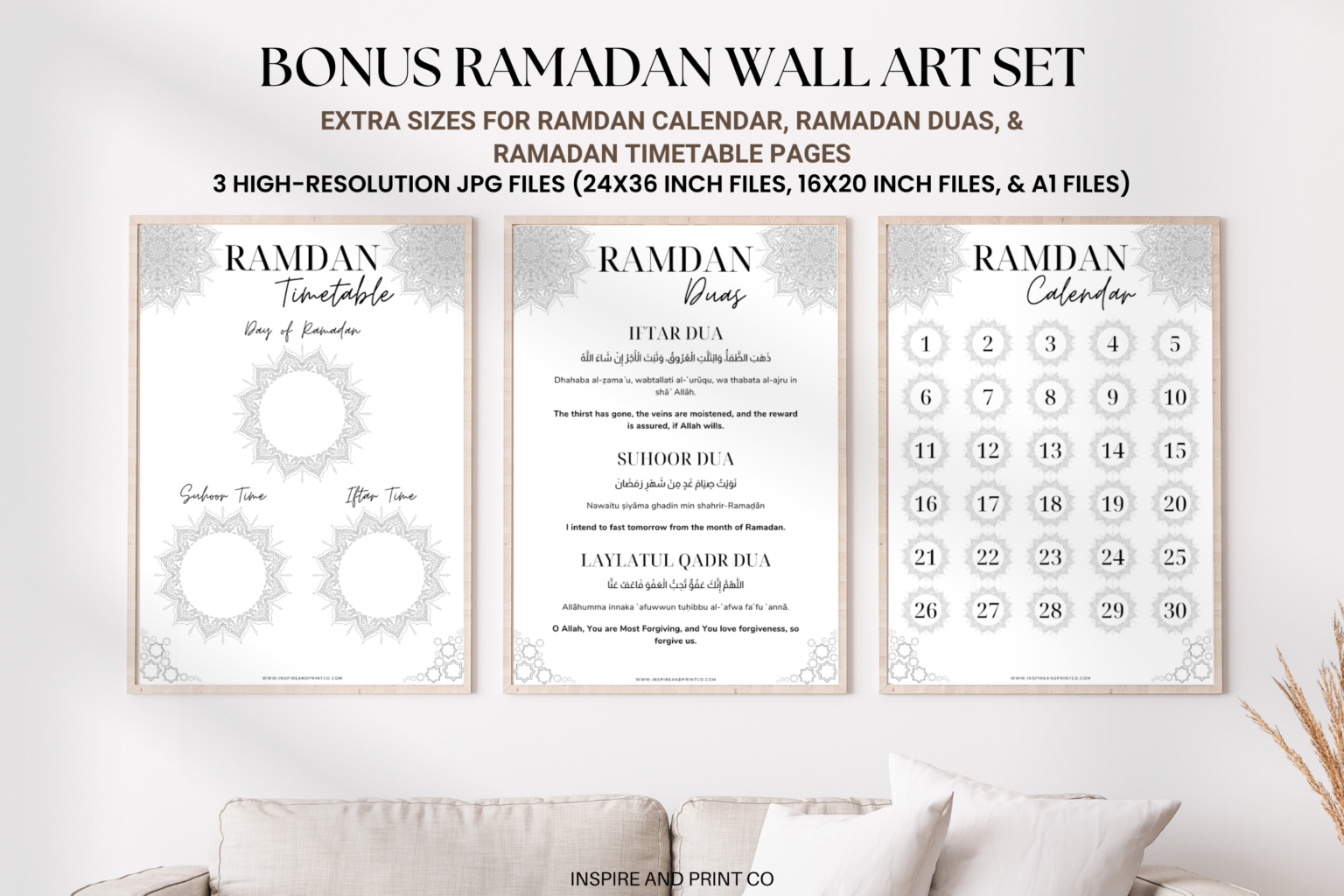 The Ultimate 2026 Ramadan Digital Planner & Dua Cards - InspireAndPrintCo